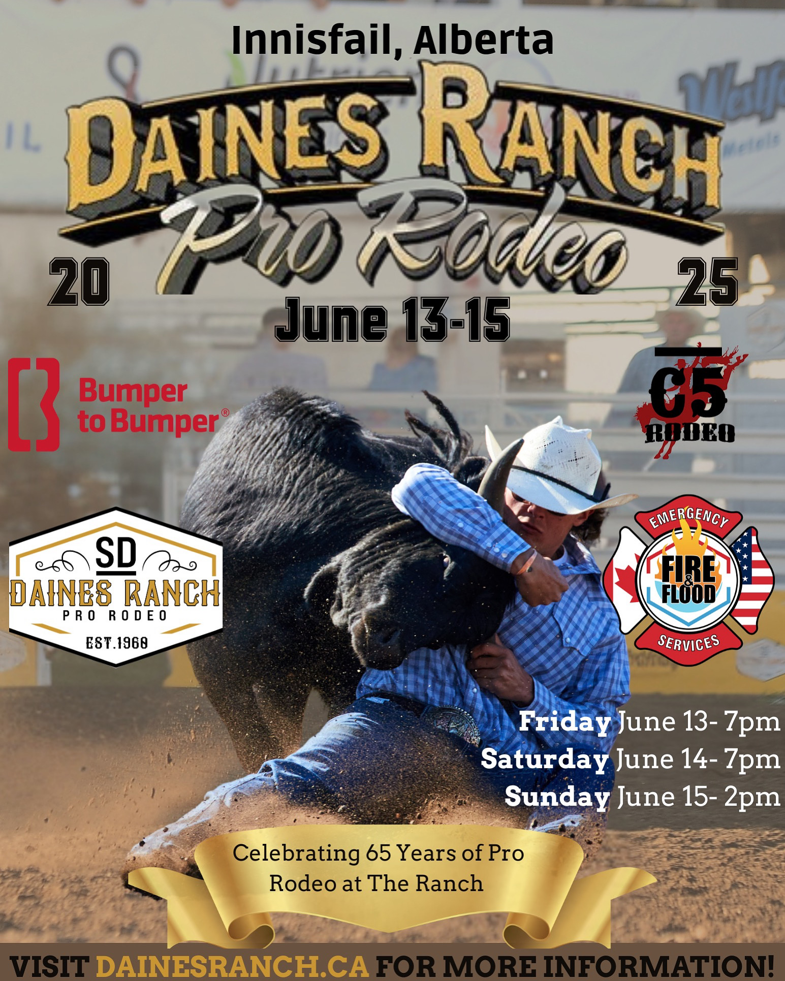 Daines Ranch Pro Rodeo – Innisfail, Alberta – June 13-15 2025